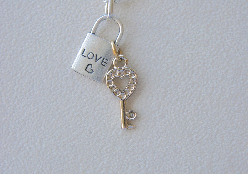 Lock and Key Lock and Key Necklace Key Necklace Lock Charm - Etsy