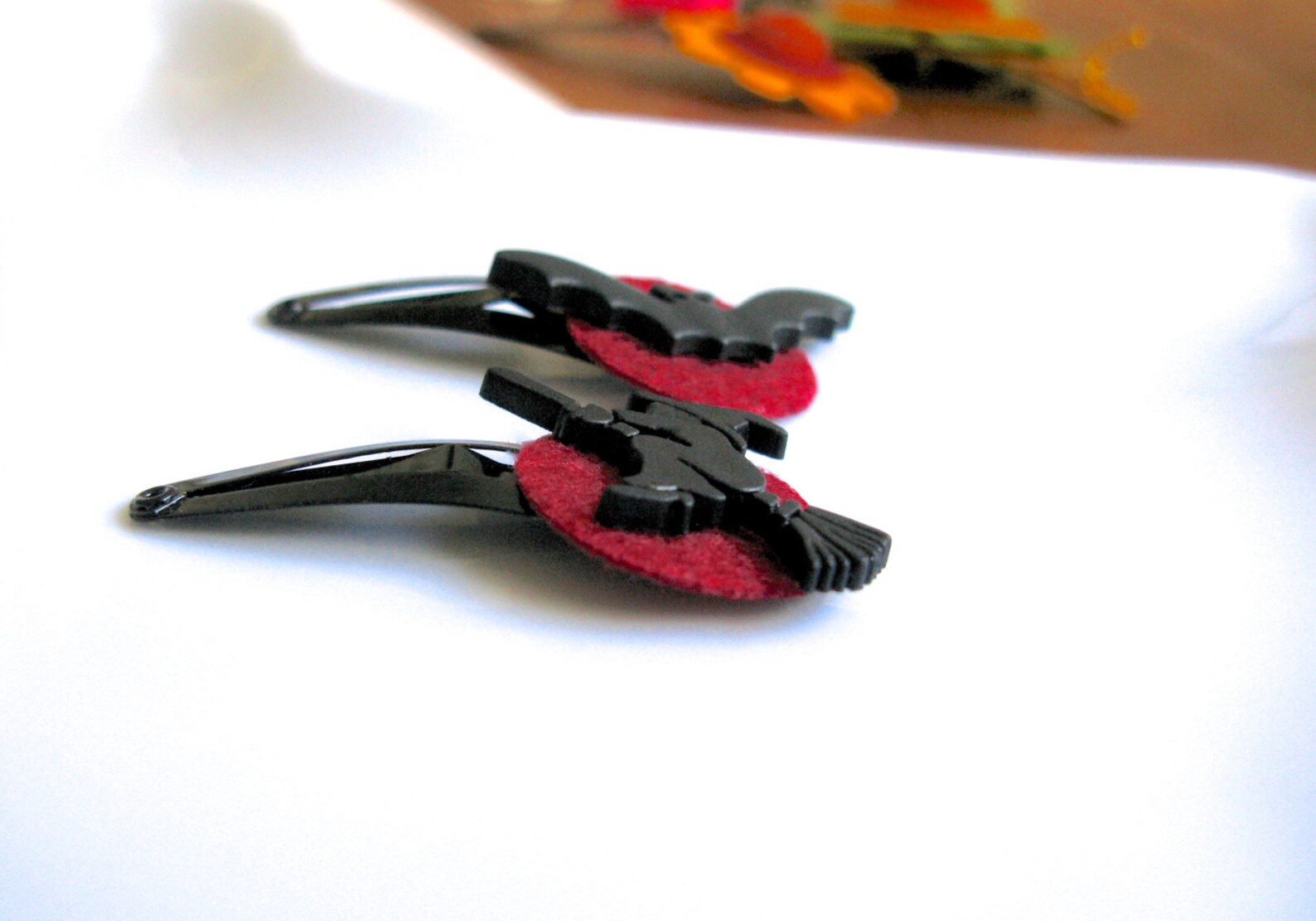 Bat Hair Clip Witch Hair Clip Halloween Hair Accessories - Etsy