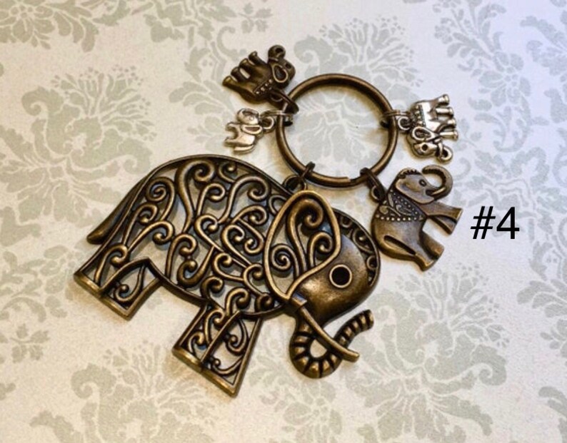 Elephant Keychain Elephant Charms Elephant Accessories Good | Etsy