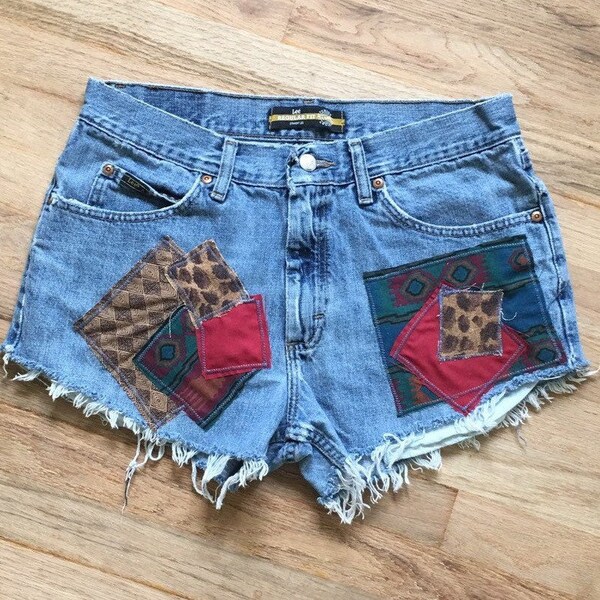 Patchwork Shorts - Etsy