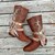 Upcycled Cowgirl Boots Red Boho Boots Size 8 Boho Boots Cowboy Boots - Etsy