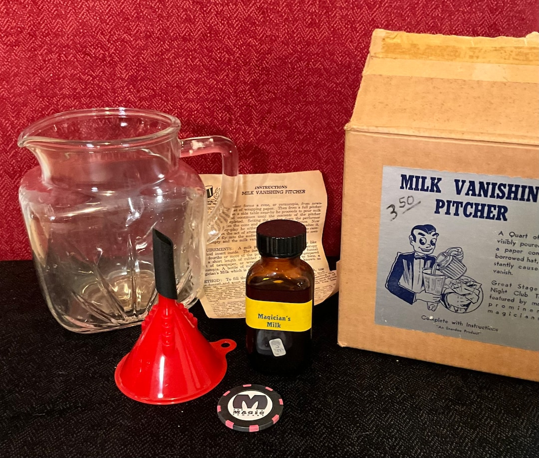 Enardoe - 1970s Glass Milk Vanishing Pitcher (unbelievably Rare Collectors Item) - Etsy