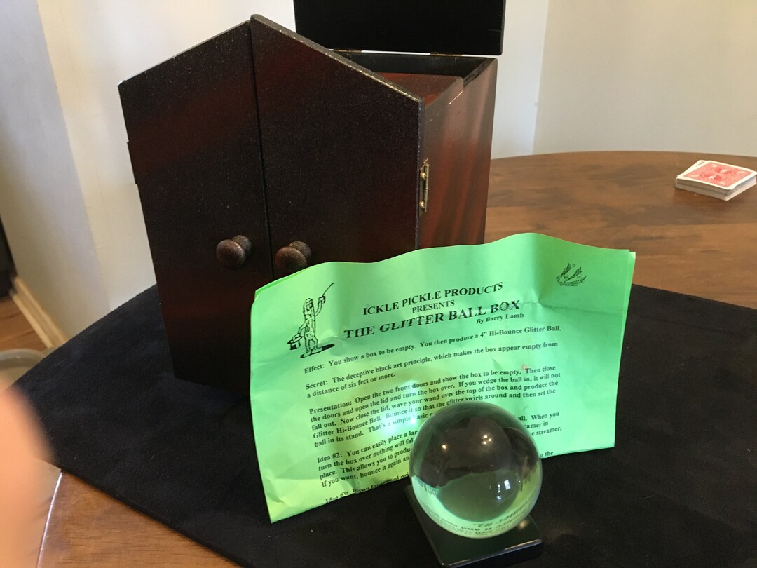 Ickle Pickle - the Glitter Ball Box by Barry Lamb (one of a Kind) - Etsy