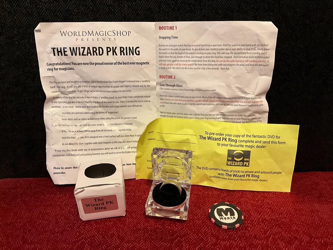 World Magic Shop - the Wizard PK Ring (psychokinetic PK Ring) (rare ...