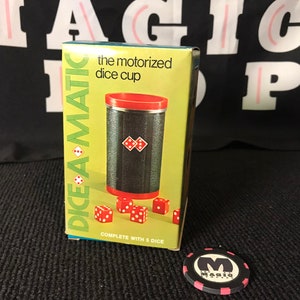 Vintage Dice~a~matic - Motorized Dice Cup W/5 Regular Dice (rare Find ...