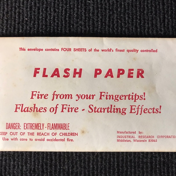 Flash Paper Wand - Etsy