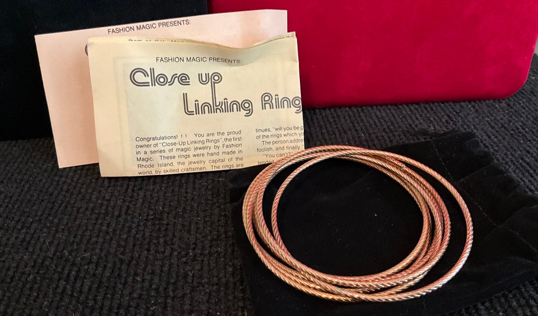 Fashion Magic Close up Linking Rings - Bruce Kalver - Etsy