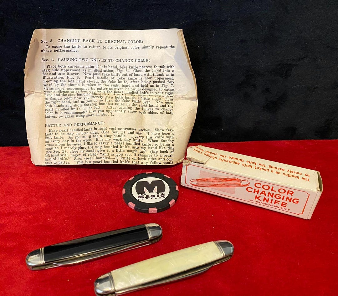 Enardo Magic - Vintage Color Changing Knives (rare Find) - Etsy