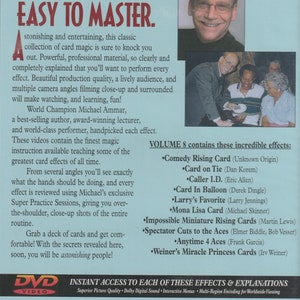 Vintage DVD - Michael Ammar's - Easy to Master Card Miracles Vol. 8 (rare) - Etsy