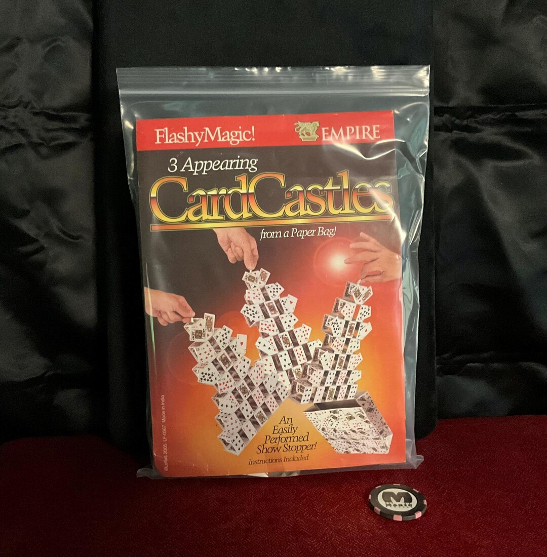 Empire Magic - Vintage 3 Appearing Card Castles Classic (rare Find) - Etsy