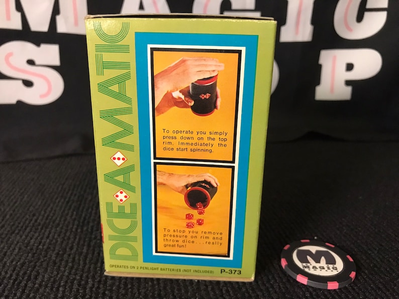 Vintage Dice~a~matic - Motorized Dice Cup W/5 Regular Dice (rare Find ...
