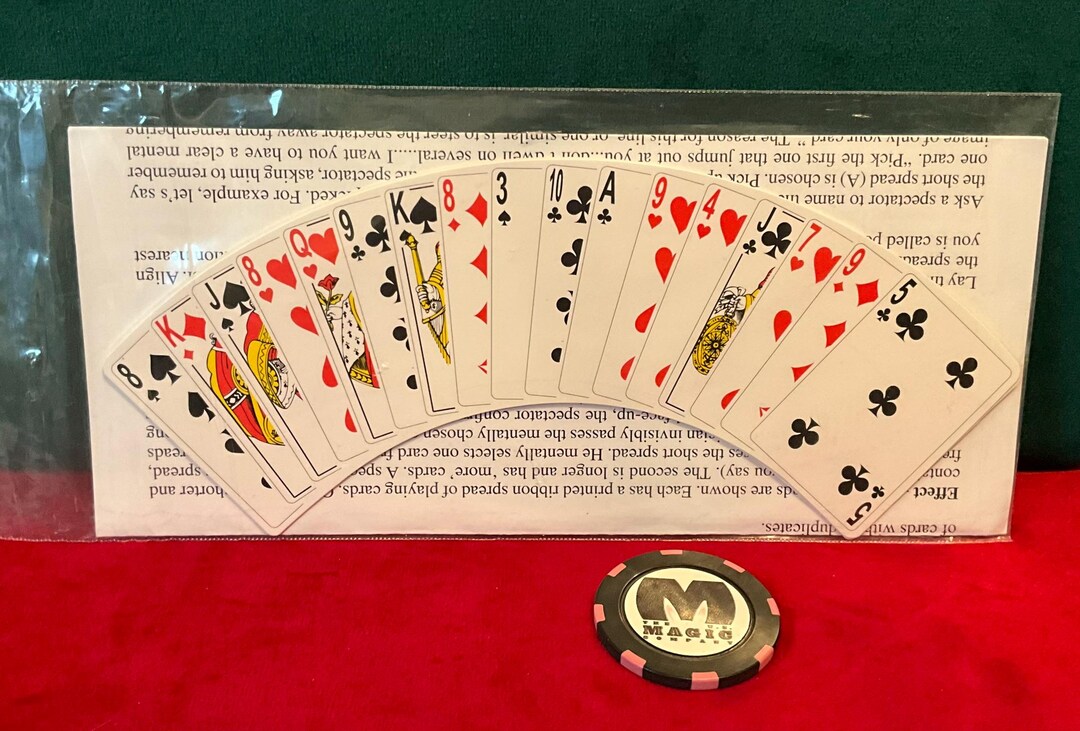 Chazpro Magic - Vintage Boomerang Cards Across (NICE) - Etsy