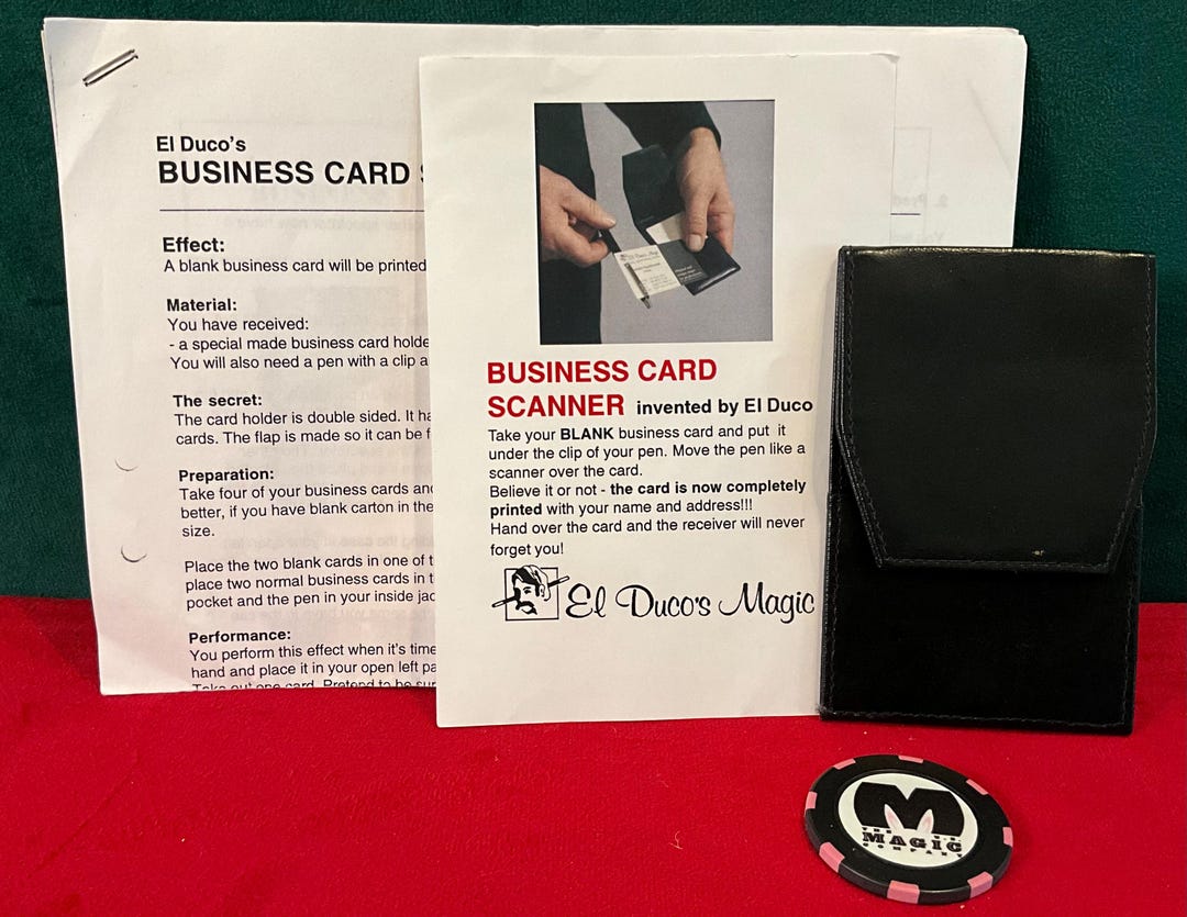 El Duco Magic - Vintage Business Card Scanner 1999 (nice Find) - Etsy