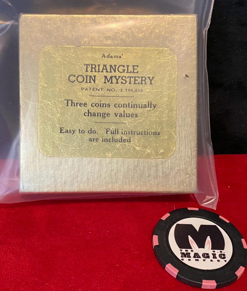 S.S. Adams Magic - Triangle Coin Mystery (rare Find) - Etsy