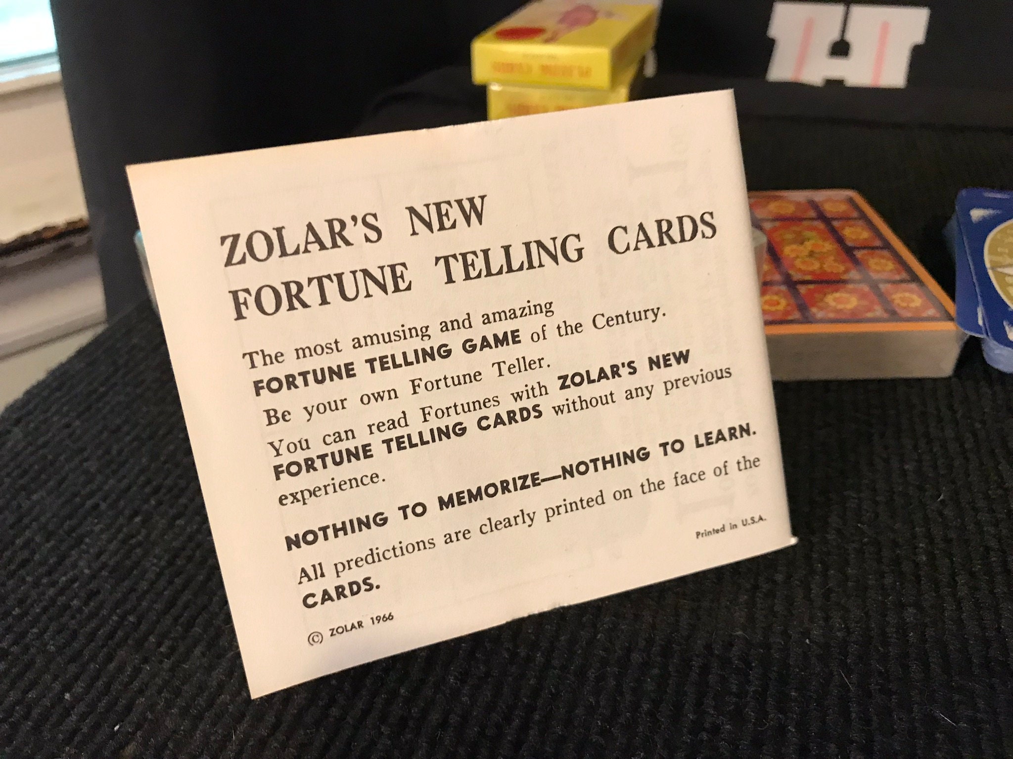 Zolar's Official Fortune Telling Cards 1966 - Etsy