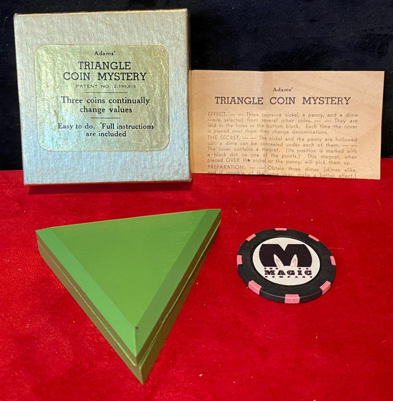 S.S. Adams Magic - Triangle Coin Mystery (rare Find) - Etsy