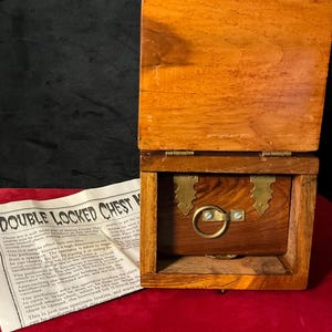 Funtime Magic - Vintage Wooden Double Locking Chest Mystery (classic ...