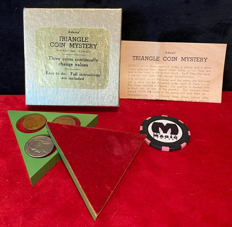 S.S. Adams Magic - Triangle Coin Mystery (rare Find) - Etsy