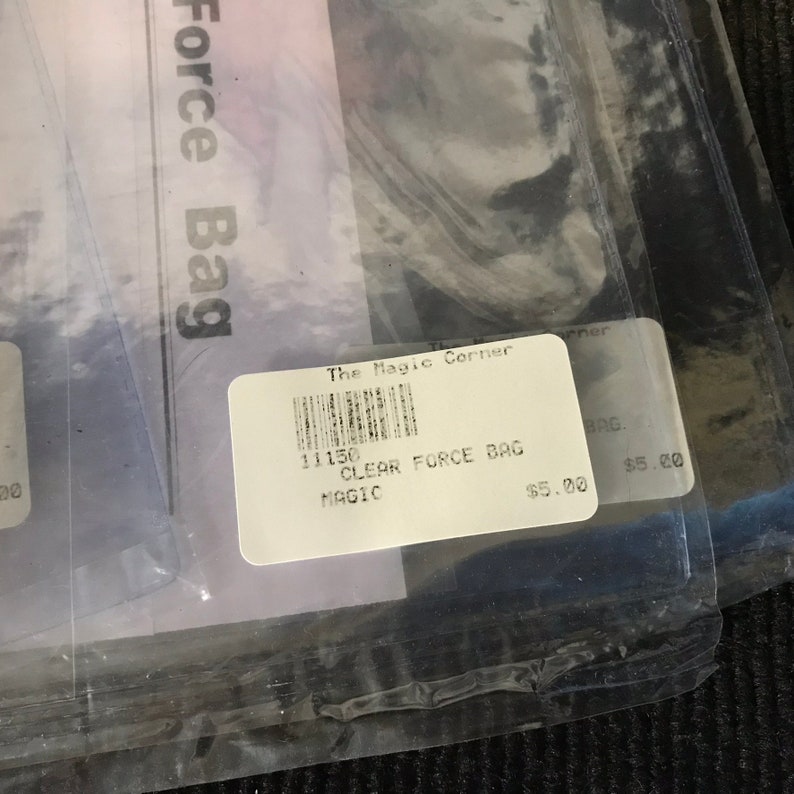 Vintage Hard to Find - Clear Force Bag - Etsy