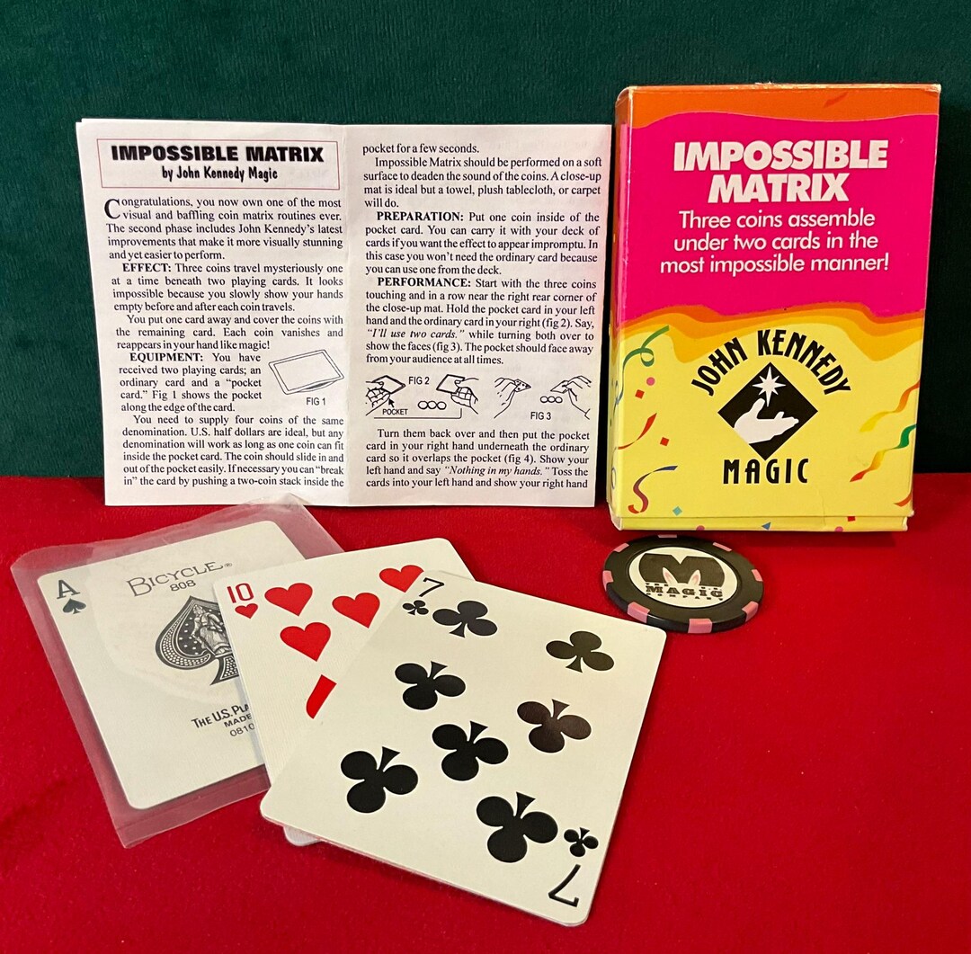 John Kennedy Magic - Impossible Matrix + Dollar Monte Packet Trick - Etsy