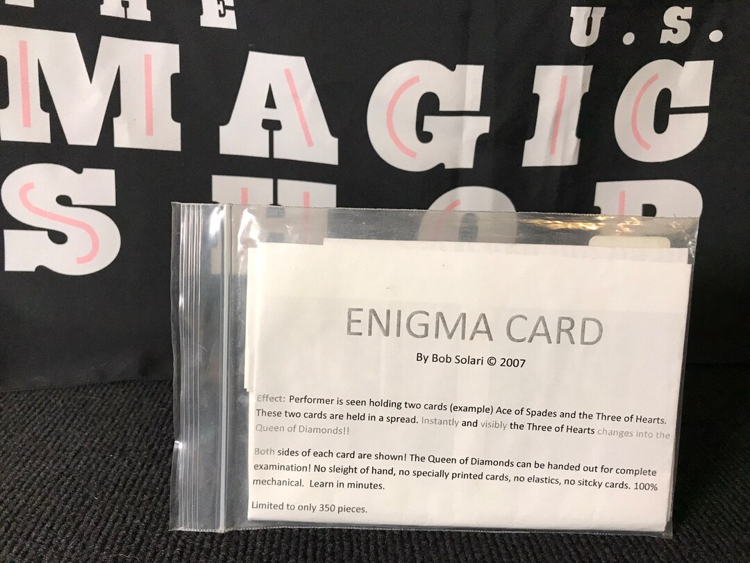 Enigma Card by Bob Solari (2007) - Etsy