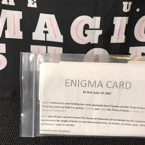 Enigma Card by Bob Solari (2007) - Etsy