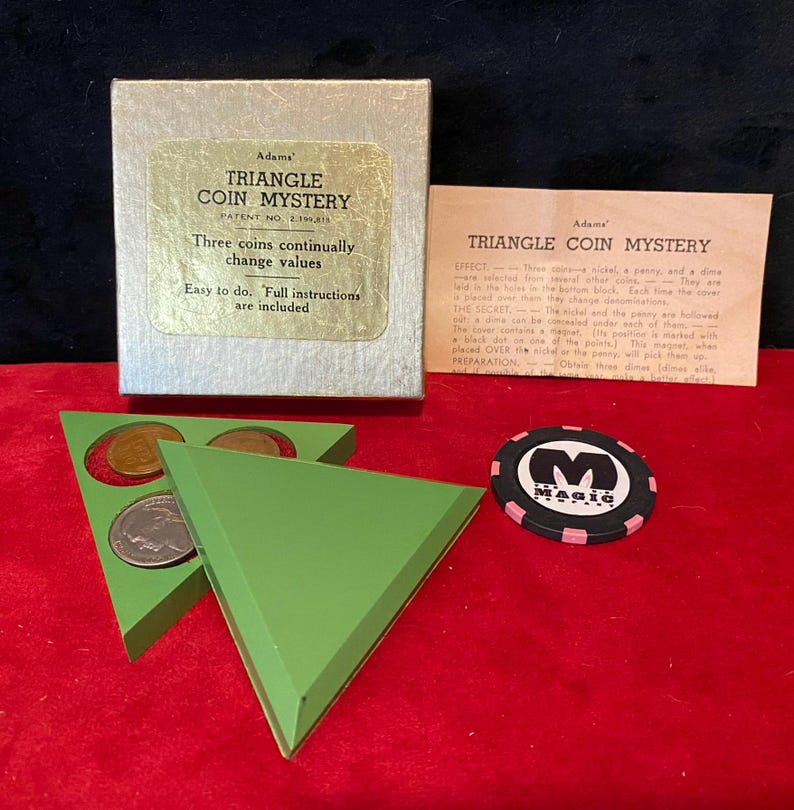 S.S. Adams Magic - Triangle Coin Mystery (rare Find) - Etsy