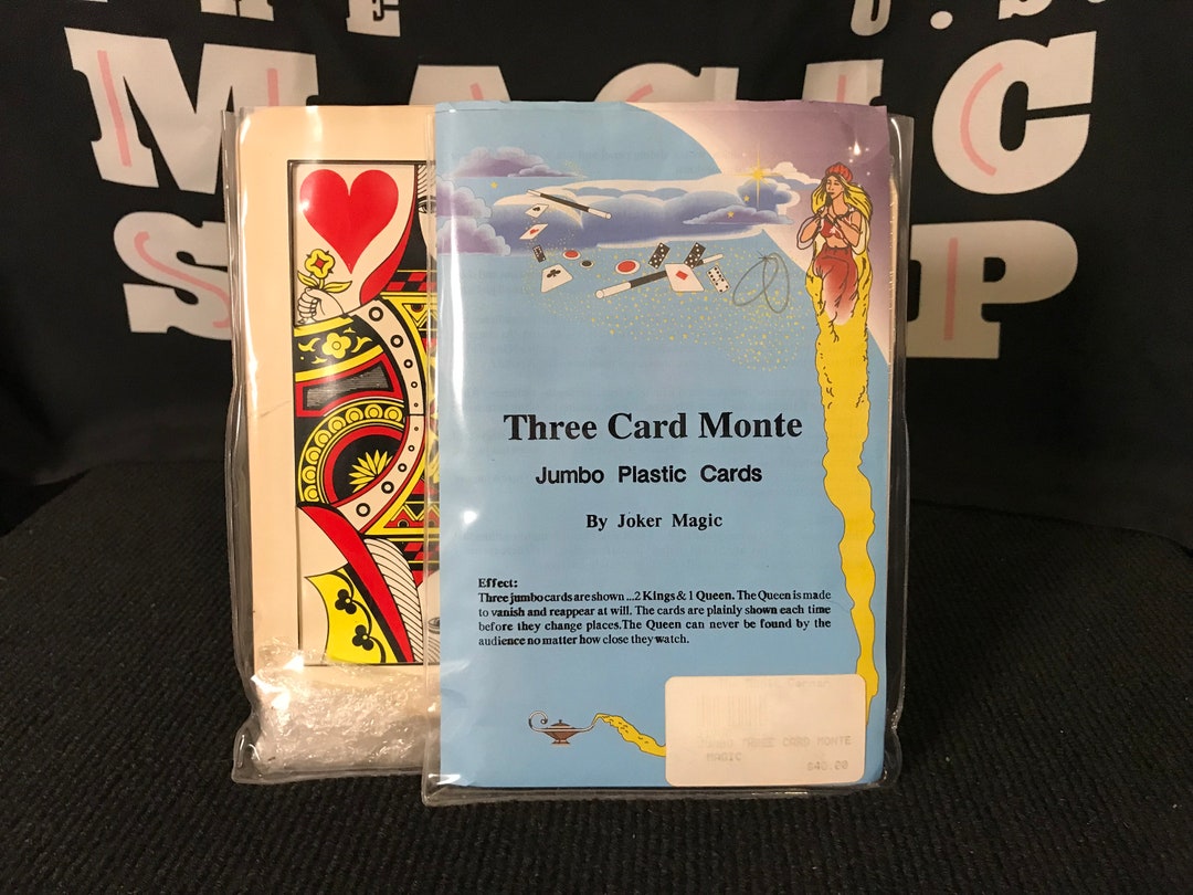 Vintage Joker Magic Jumbo Three Card Monte (rare) - Etsy