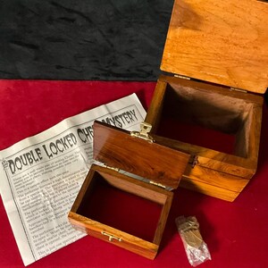 Funtime Magic - Vintage Wooden Double Locking Chest Mystery (classic ...