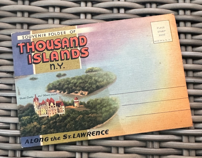 Vintage Multiple Photo/postcard Booklet - 18 Postcards of the Thousand ...
