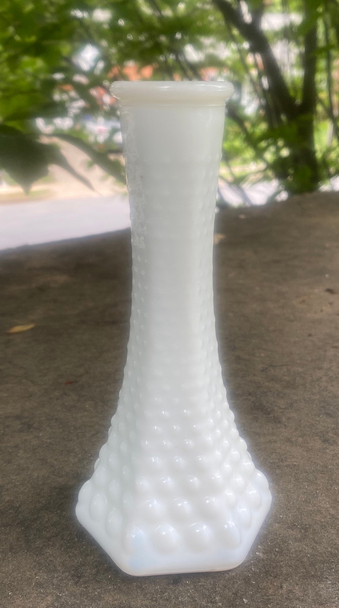 Small Milk Glass Vase - Etsy