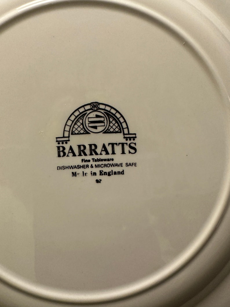 Beautiful Dinner Plate by Barratt's - Country Vine, Made in England - Etsy