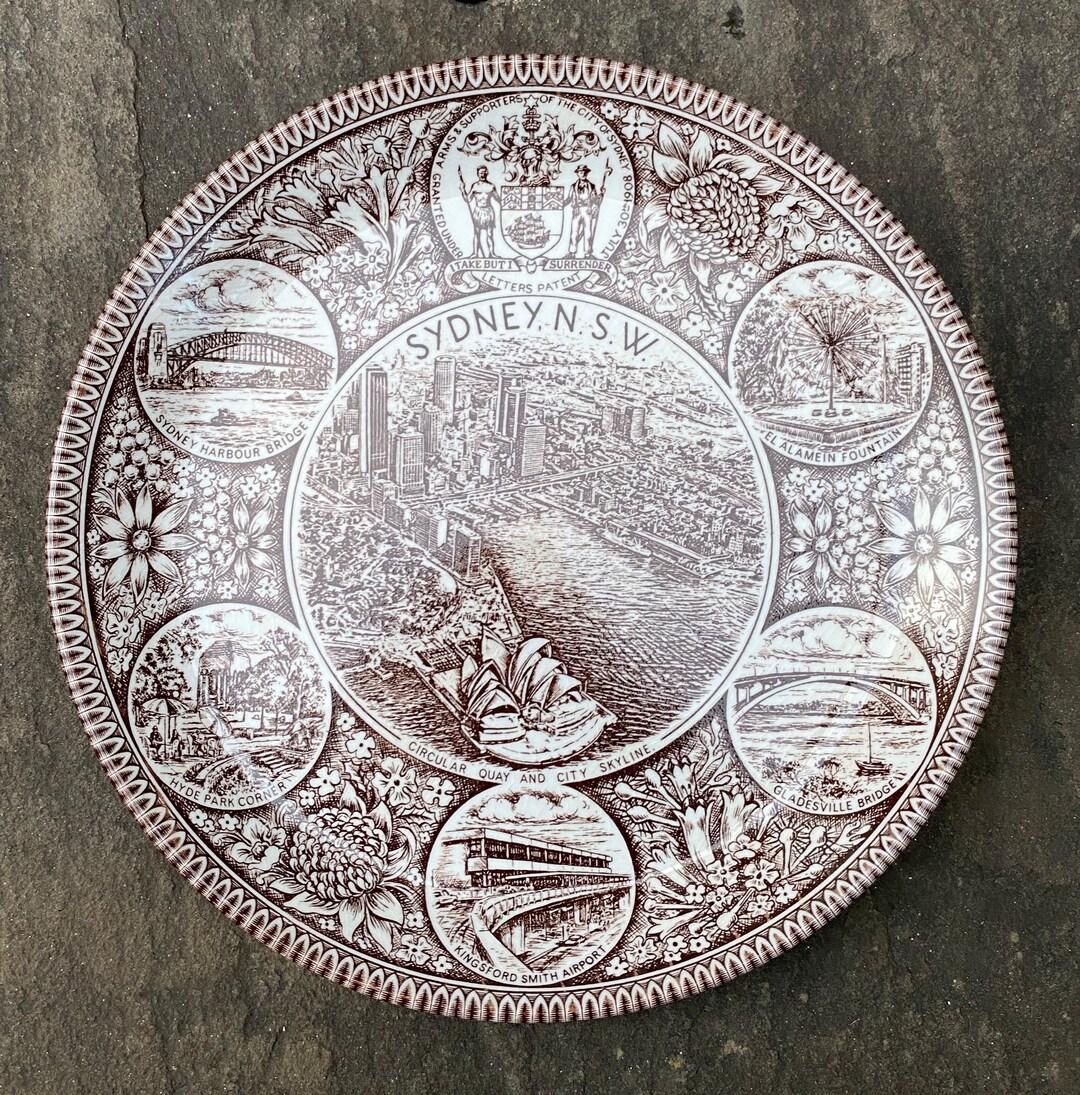 Johnson Brothers Collectible Plate Featuring Sydney, Australia - Etsy
