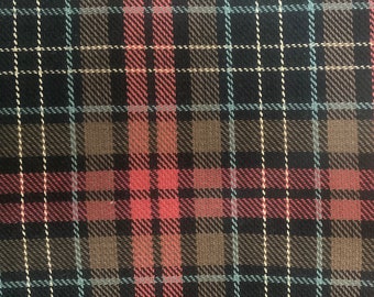Gold Plaid Fabric | Etsy