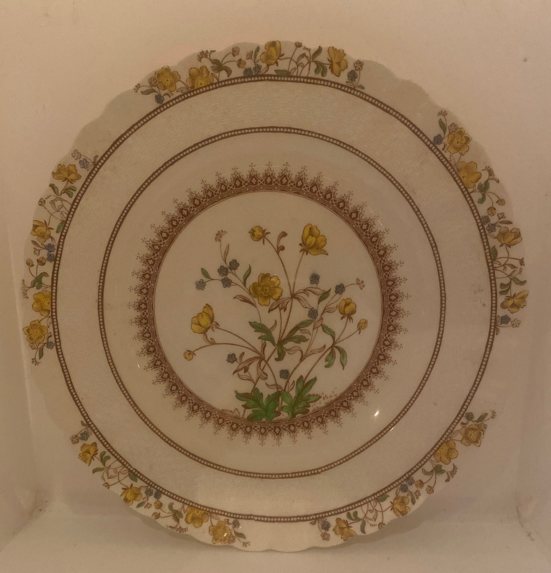 Copeland Spode buttercup Dinner Plate Made in England old Marks - Etsy