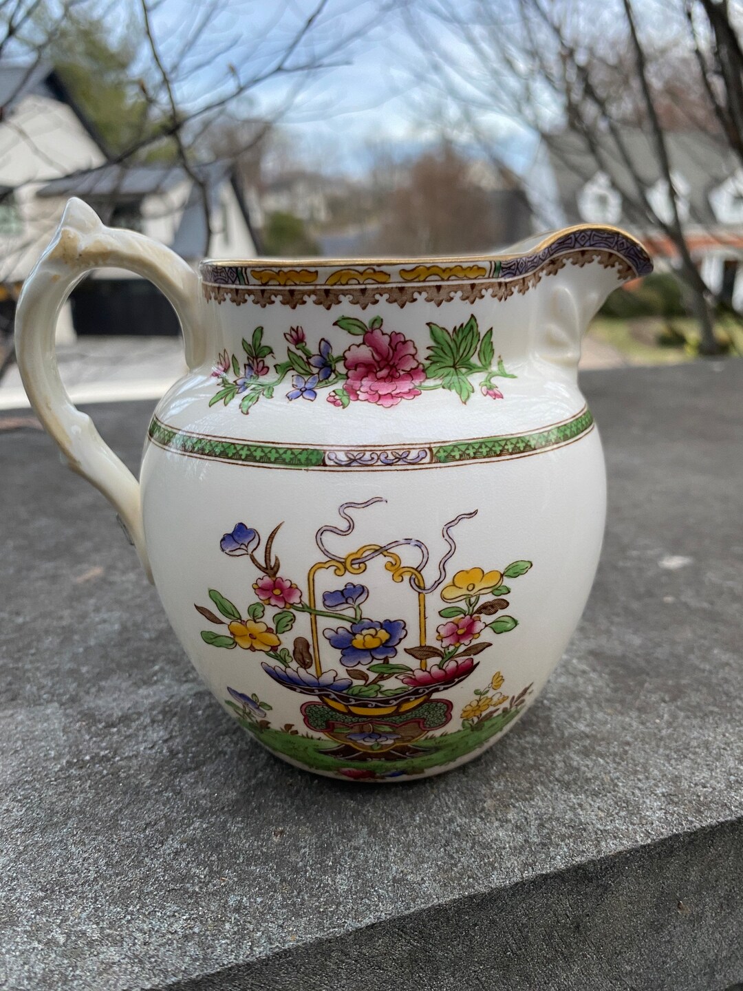 Spode Copeland Old Bow Pitcher/creamer Gorgeous Pattern - Etsy