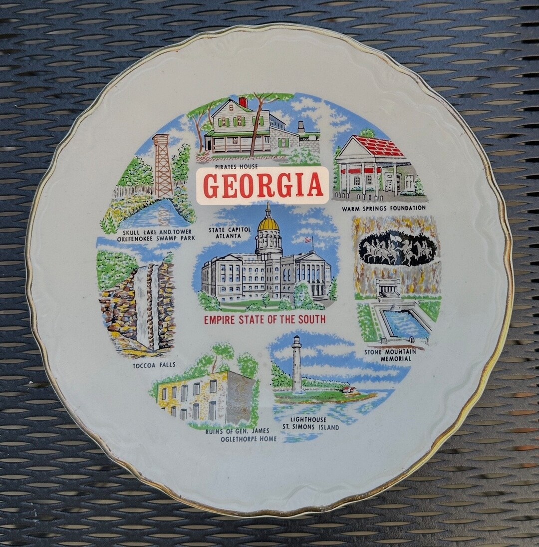 Georgia State Plate the Empire State of the South - Etsy