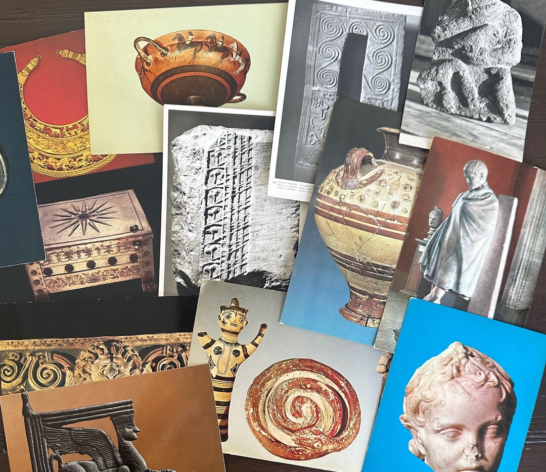Set of 25 Vintage Postcards - Museum Artifacts - Etsy