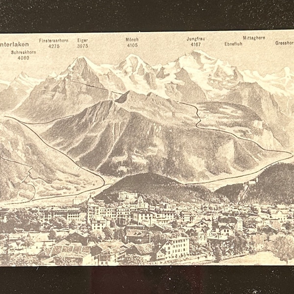 Swiss Postcard - Etsy