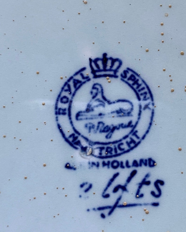 Royal Sphinx Large Delft Blue Platter - Made in Holland - Etsy
