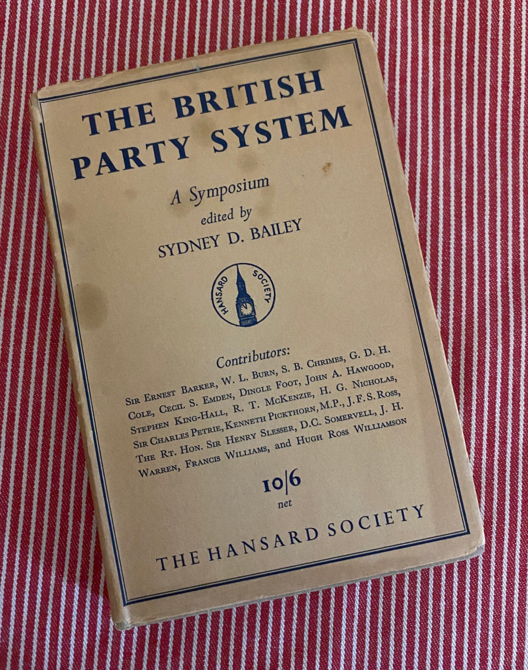 The British Party System - Etsy