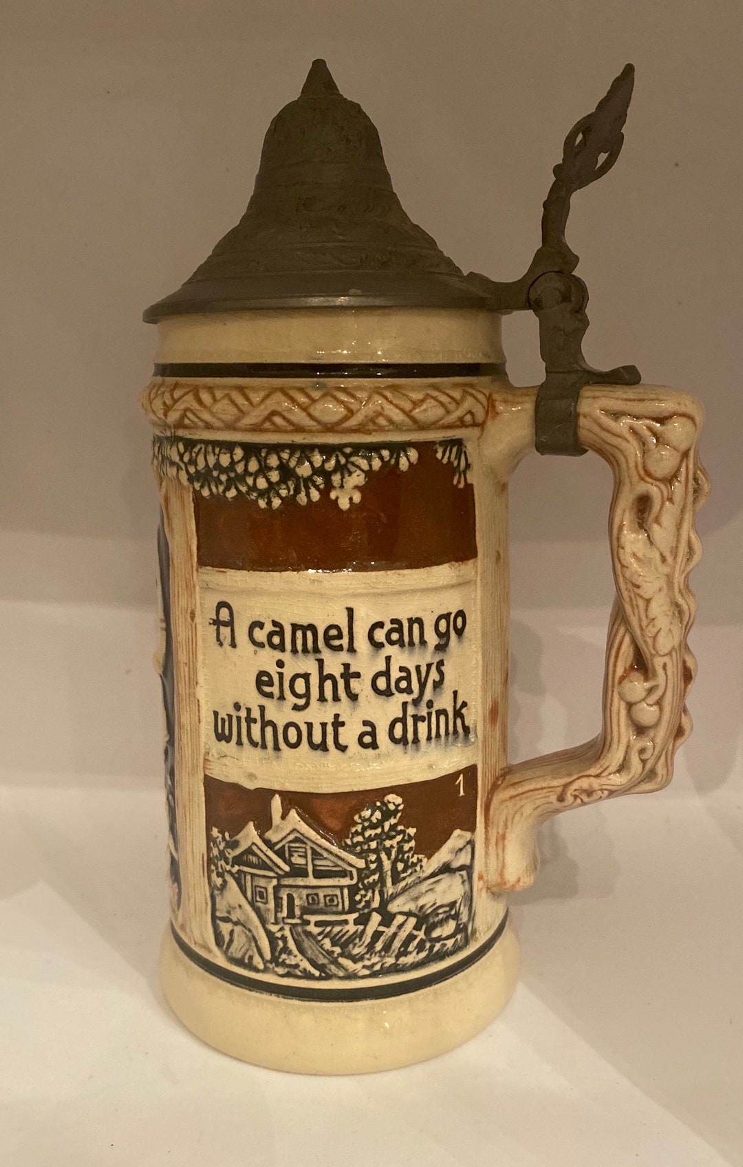 German Beer Tankard With Camel Theme - Etsy