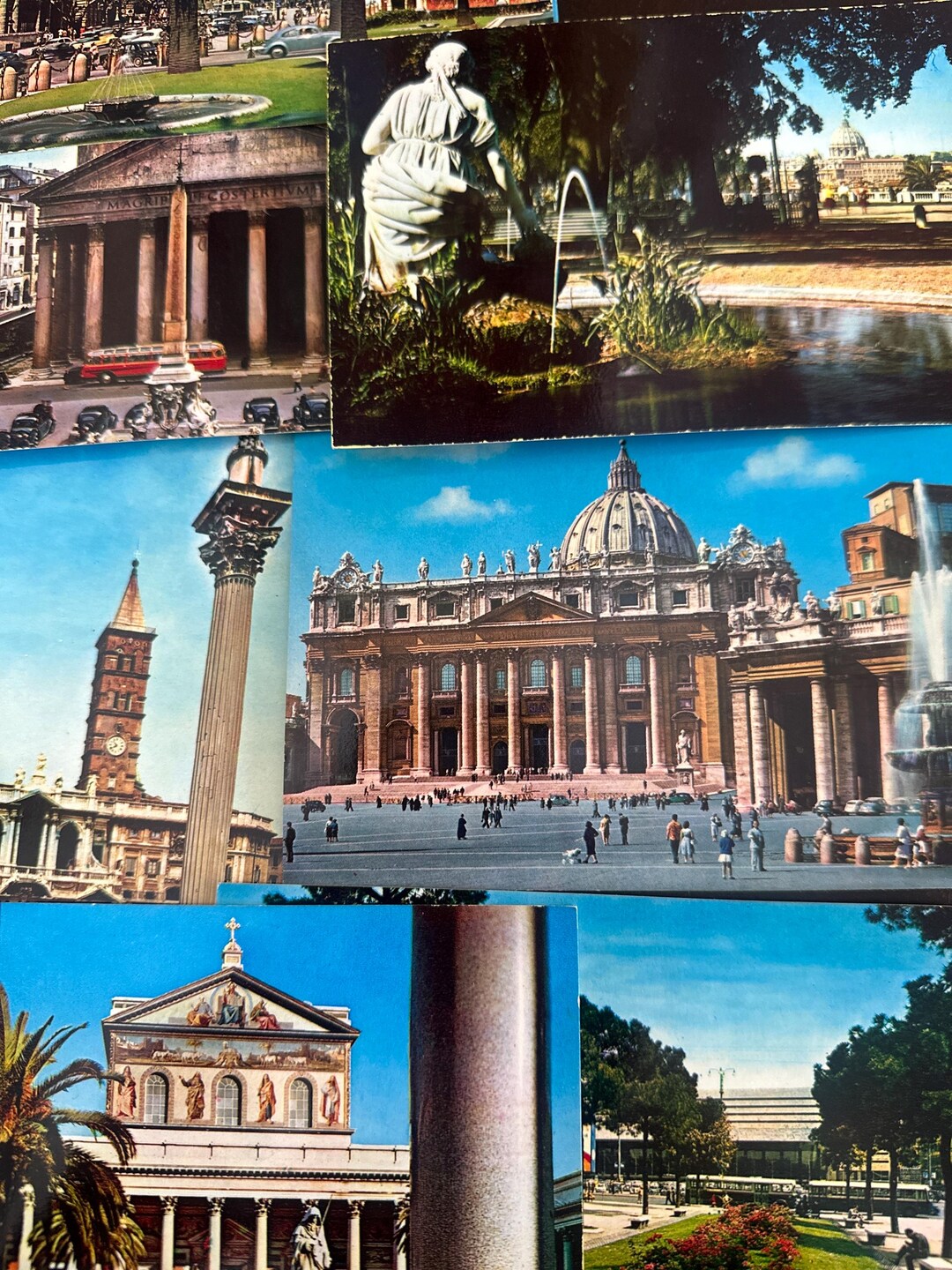 Set of (18) Vintage Postcards Depicting Rome, Italy - Etsy