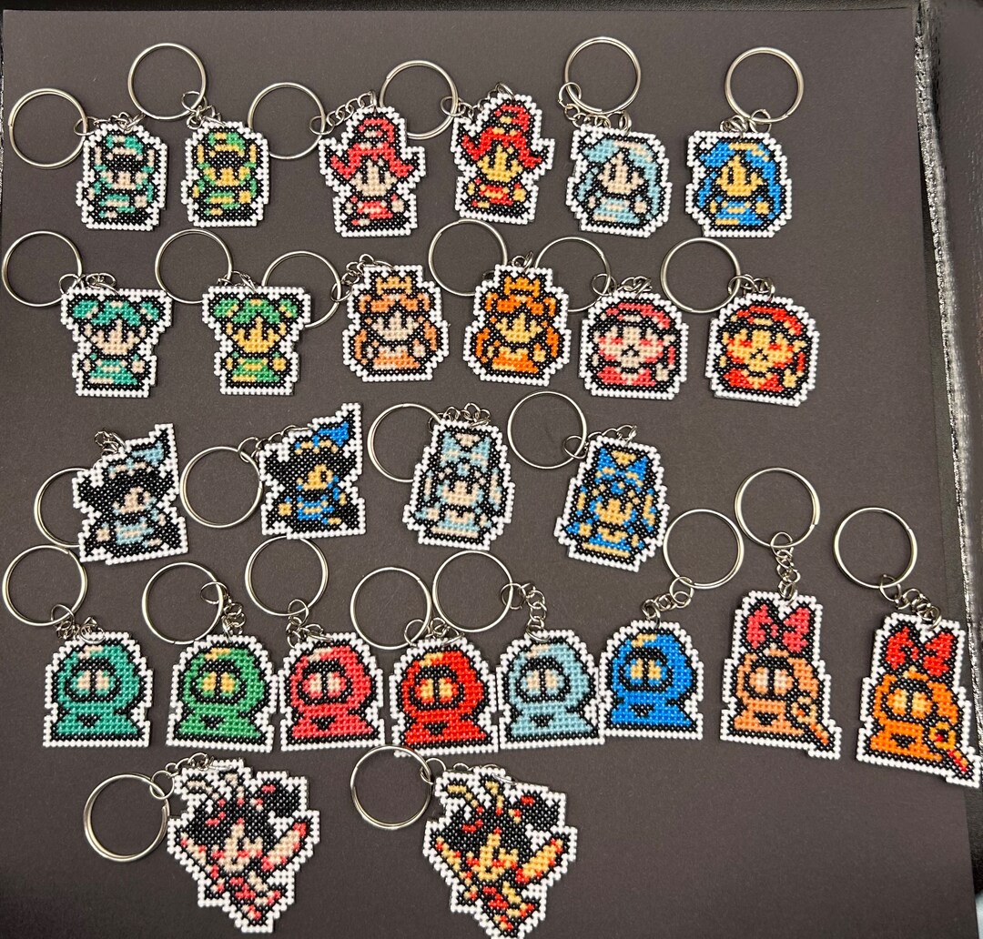 Legend of Zelda: Oracle of Seasons/ages Sprite Cross-stitch Keychains ...