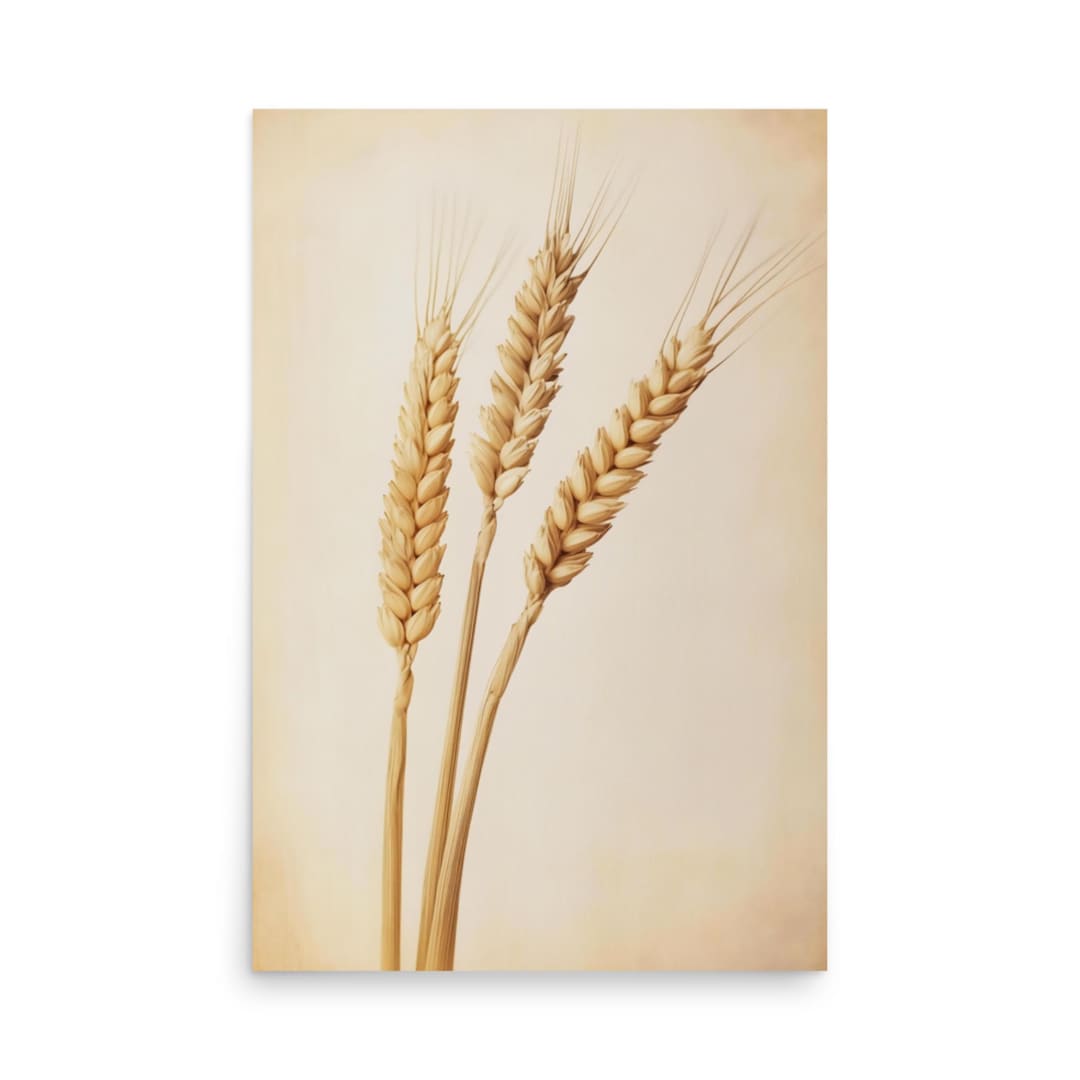 Wheat Wall Art, Wheat Cereal Art, Farmhouse Decor, Farming Rustic ...