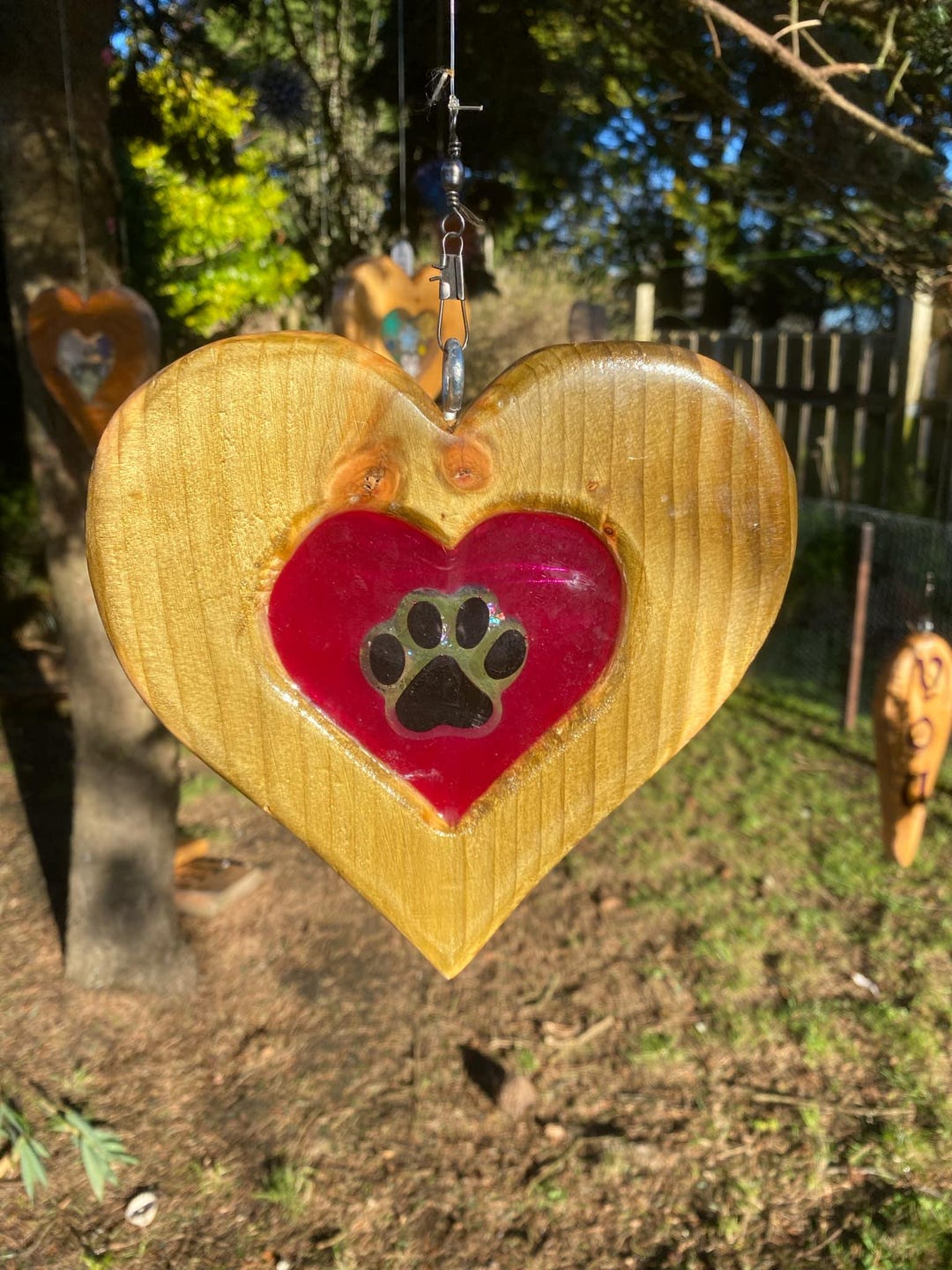 Remembrance Paw Print Tree-spinner - Etsy