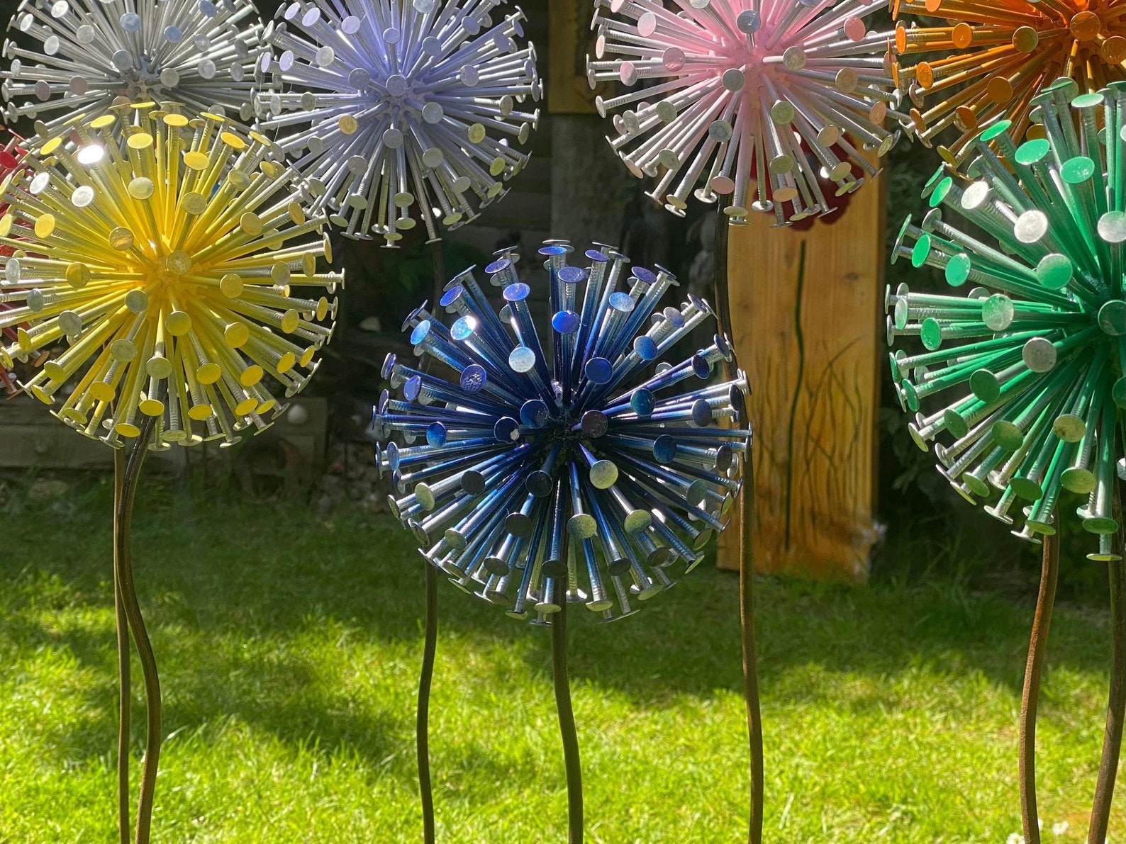 Dandelion/ Allium Home and Garden Sculpture | Handmade & Personalised ...