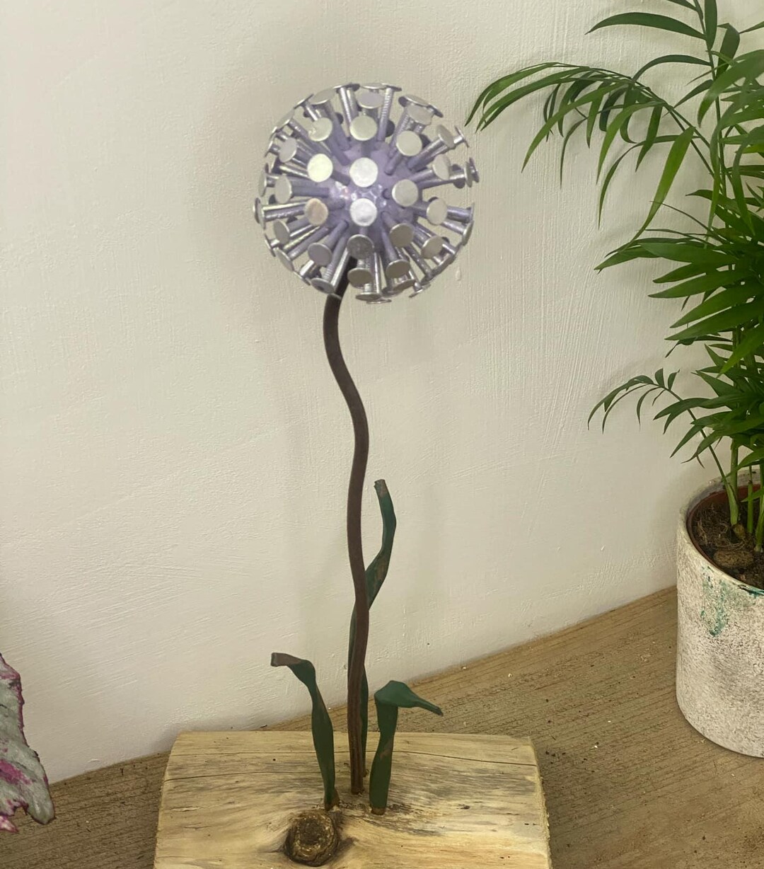 Lilac Dandelion / Allium Garden Feature - Etsy