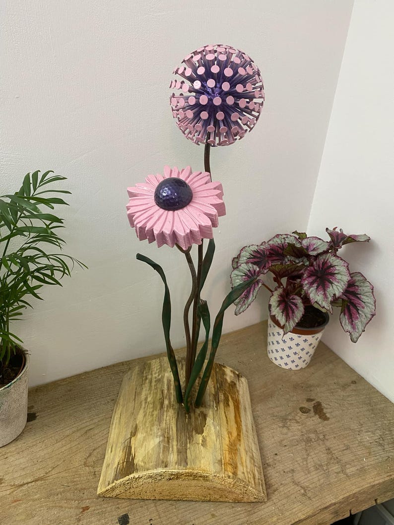 Pink Flower & Dandelion Feature - Etsy