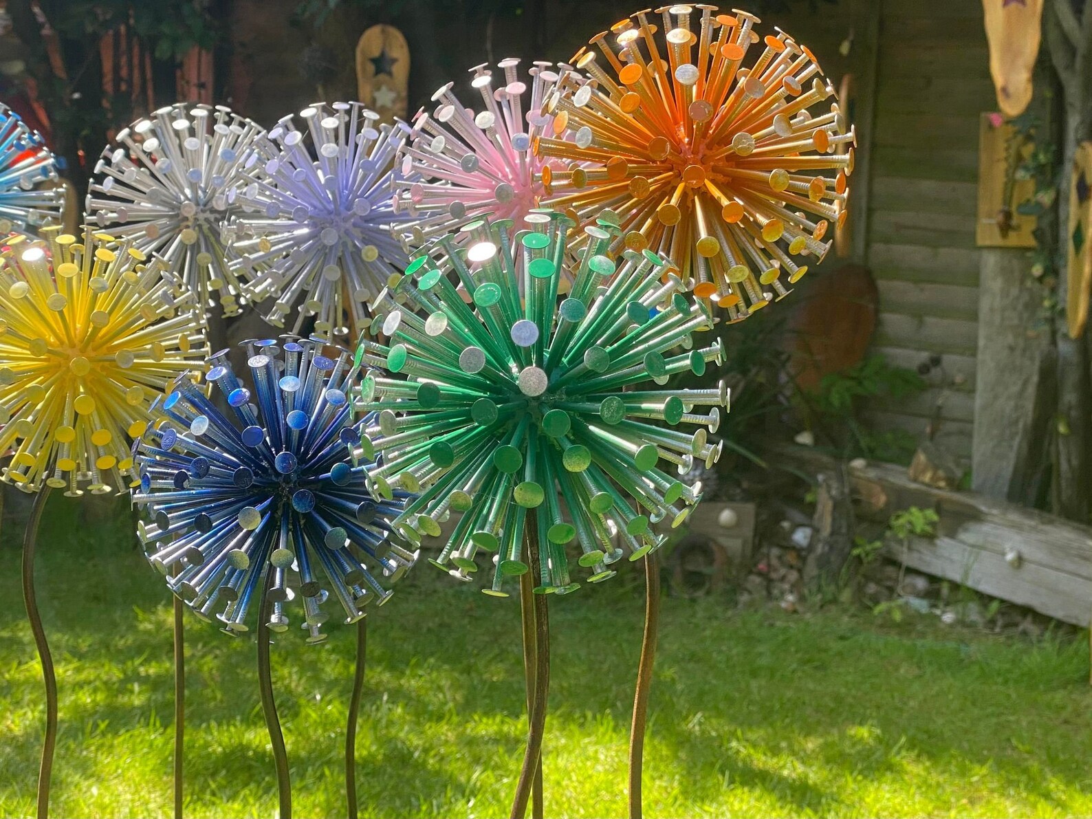 Dandelion/ Allium Home and Garden Sculpture | Handmade & Personalised ...